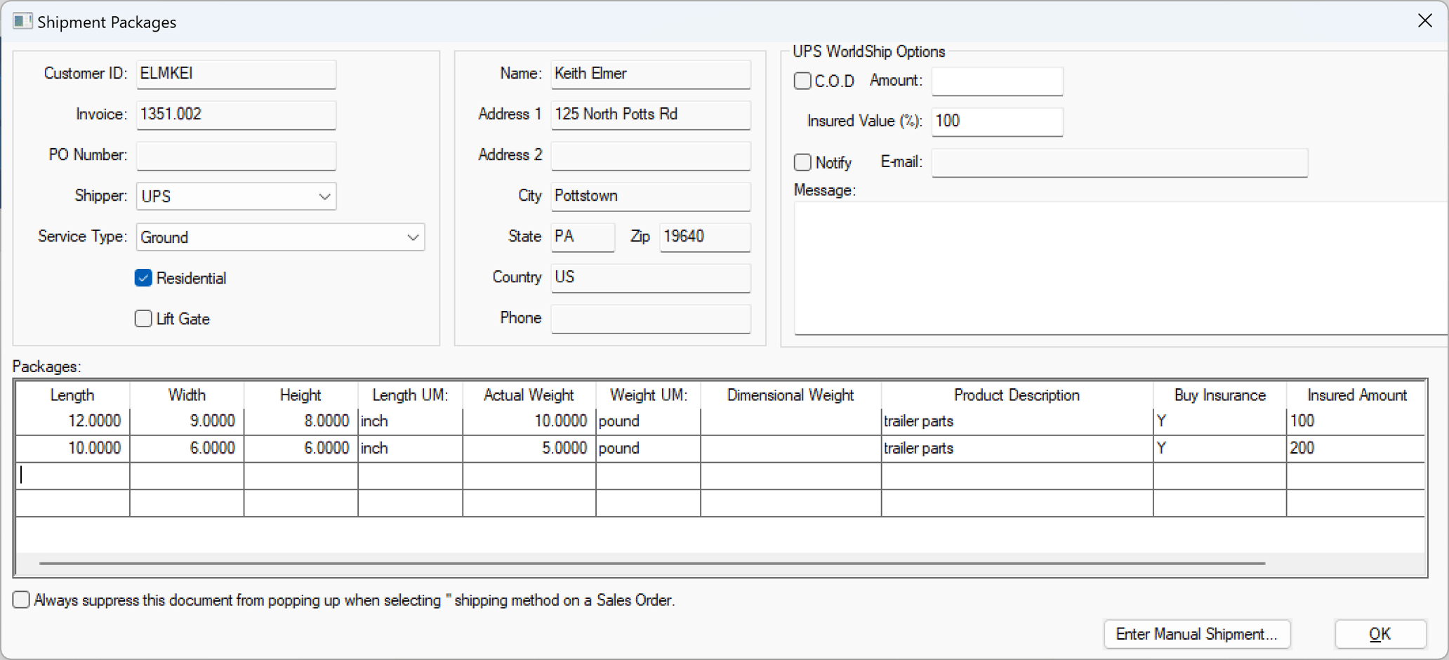 Shipping and Tracking Packages